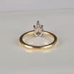 Vintage Pear Diamond Ring – Modern Curved Band Setting | Timeless ...