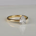 Vintage Pear Diamond Ring – Modern Curved Band Setting | Timeless ...